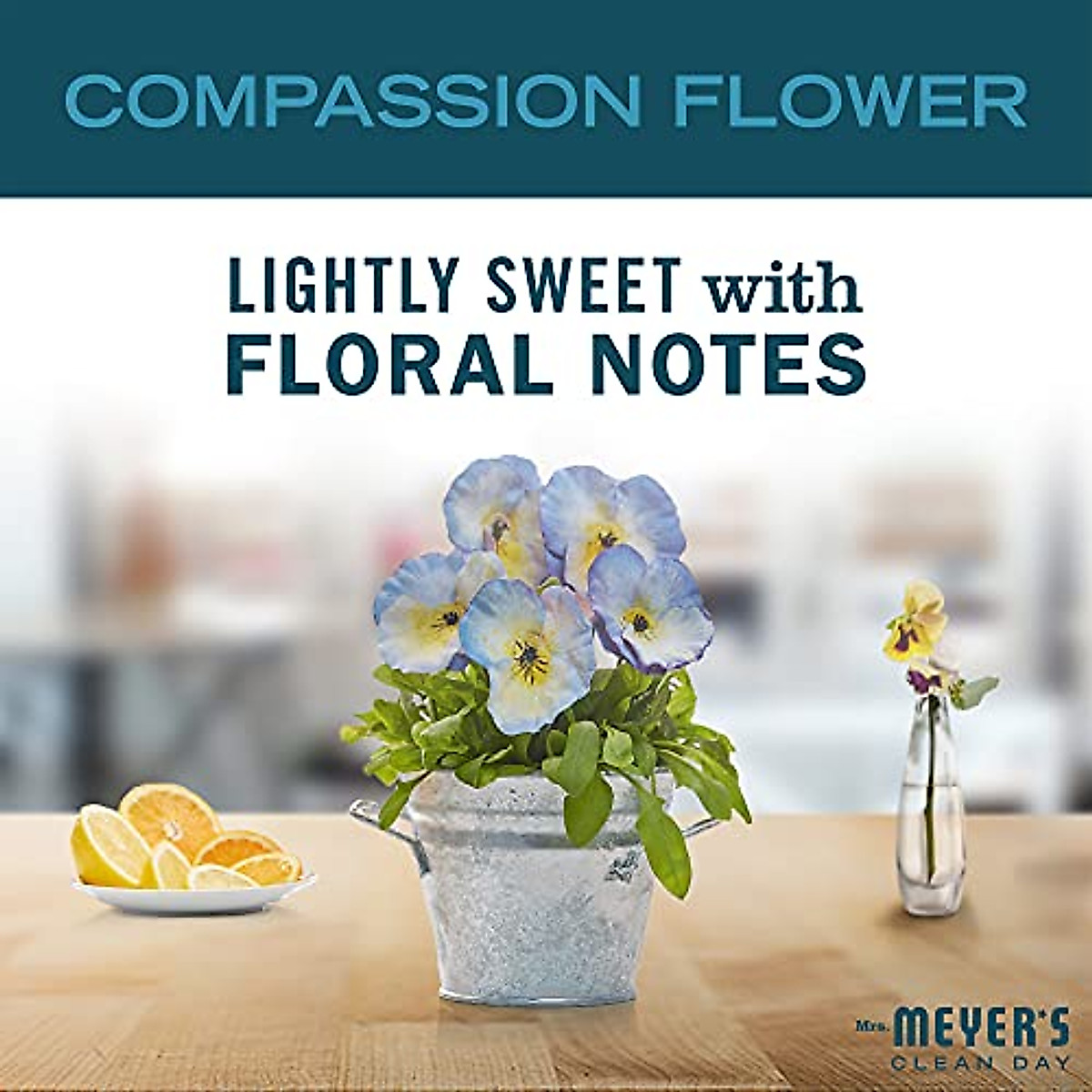 MRS. MEYER'S CLEAN DAY Liquid Dish Soap, Biodegradable Formula, Compassion Flower, 16 fl. oz