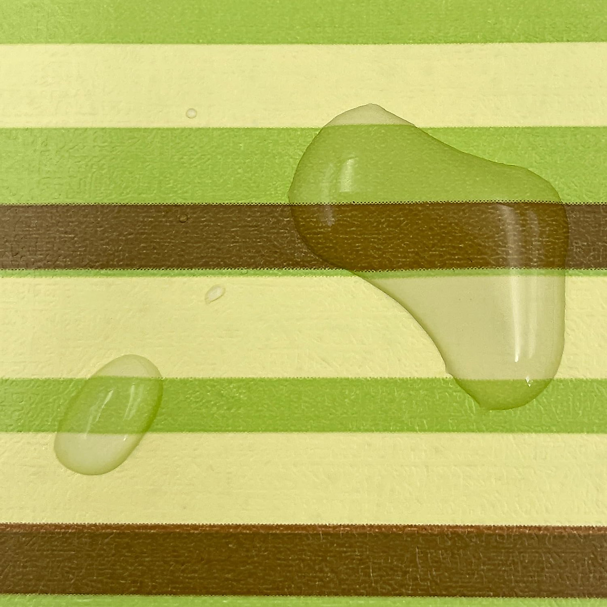 Yifely Peel & Stick Shelf Liner Removable Furniture Paper for Covering Apartment Old Cabinets Drawers, Green Stripes, 17.7 Inch by 9.8 Feet