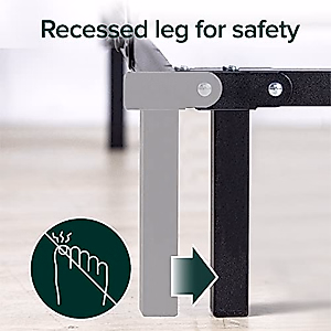 ZINUS Compack Metal Bed Frame, 7 Inch Support Bed Frame for Box Spring and Mattress Set, Black, California King