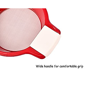 Mini manual flour sieve/juice filter/Sifting Pan Fine Mesh Strainer/Flour Sieve/Icing and Sugar Sifter,60 mesh 6.7 inch