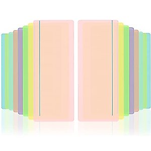 16 Pieces Guided Reading Highlight Strips Colored Overlays Bookmark Reading Tracking Rulers with Line for Dyslexia, ADHD and to Reduce Visual Stress