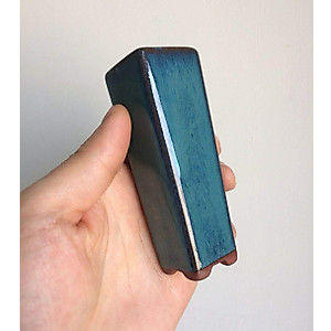 LOOPIG Square Cascade Chinese Yixing Mame Glazed Bonsai Pot 3.2x3.2x9.7cm