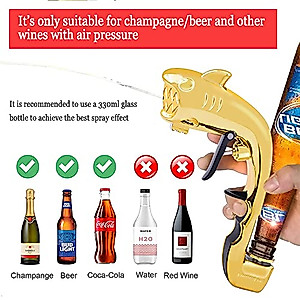 DOUDOUR Champagne Gun Shooter 3rd Generation Adjustable Beer Gun Blaster Dispenser for Birthday Parties Club