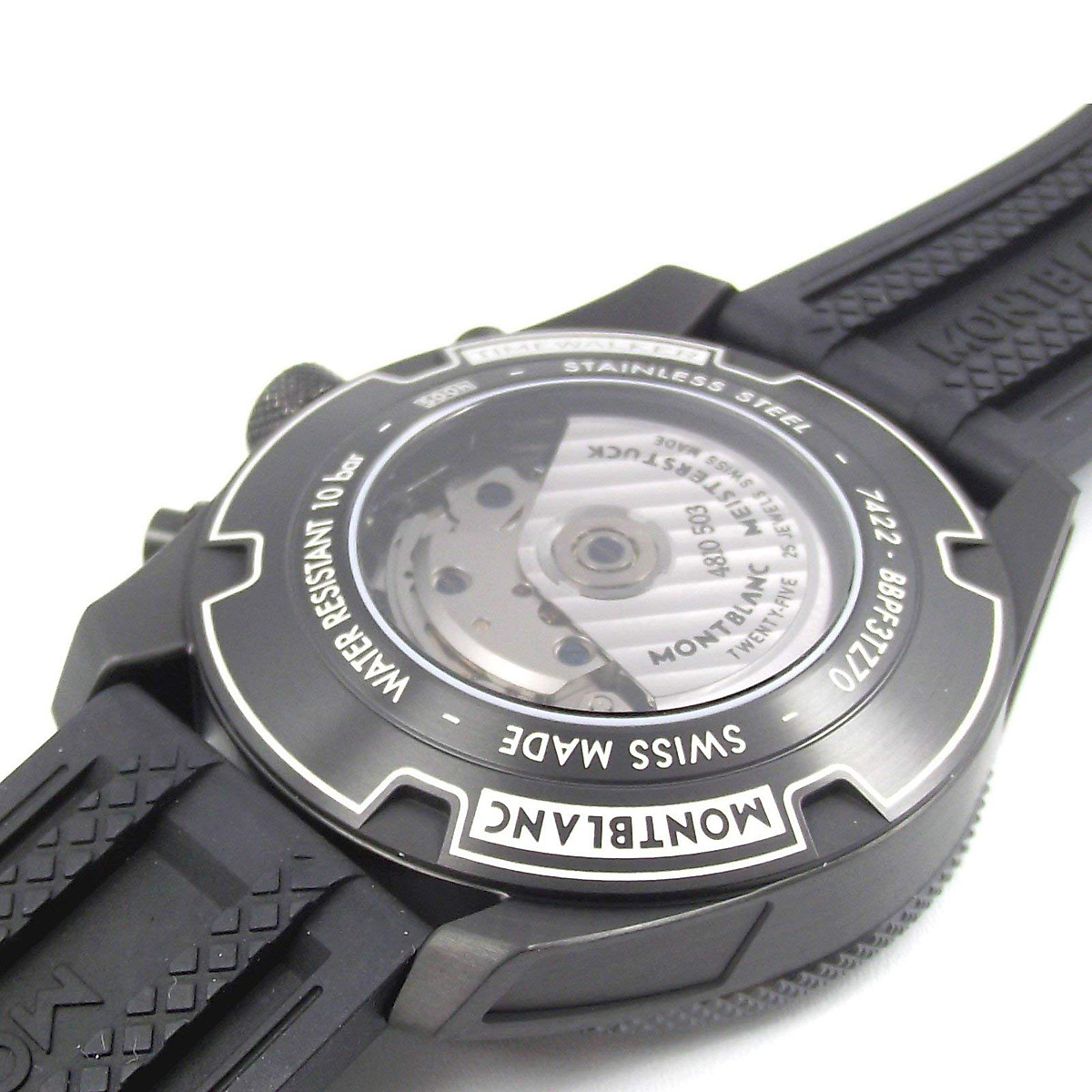 Montblanc TimeWalker Black Dial Men's Chronograph Rubber Watch 116101