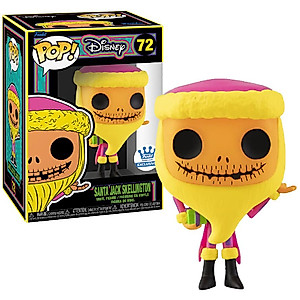 Funko Pop! Santa Jack Skellington Blacklight Exclusive #72 Protector and Box Include