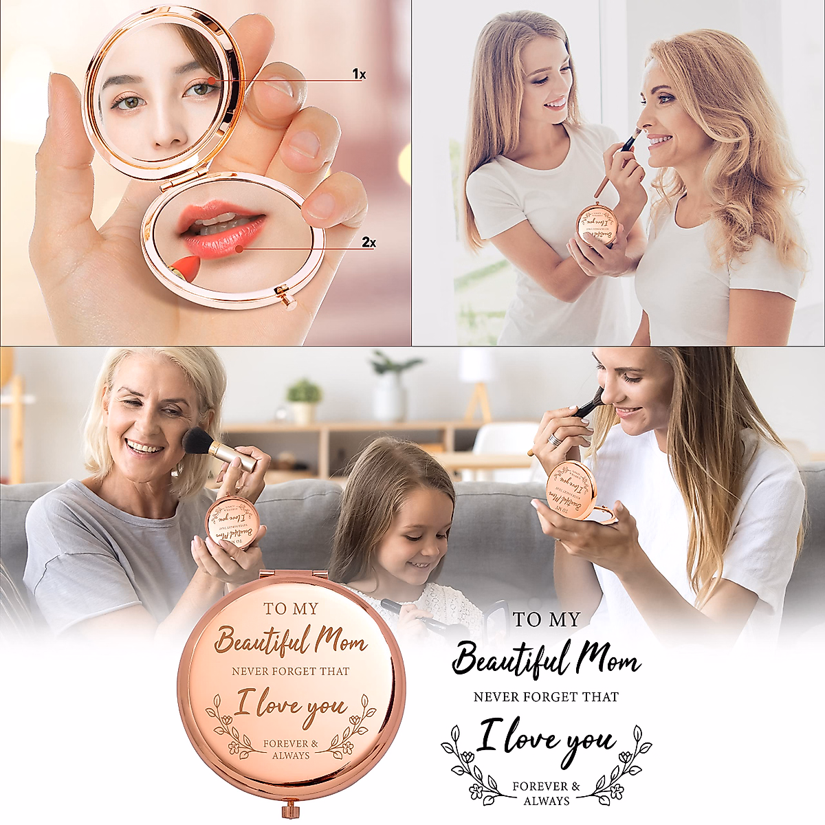 Birthday Gifts for Women Gifts for Mom Grandma Birthday Gifts for Mom from Daughter Son Child Husband Great Thanksgiving Gifts Ideas for Mom Wife Wine Tumbler Gifts Candle Mirror New Mom Presents 14OZ