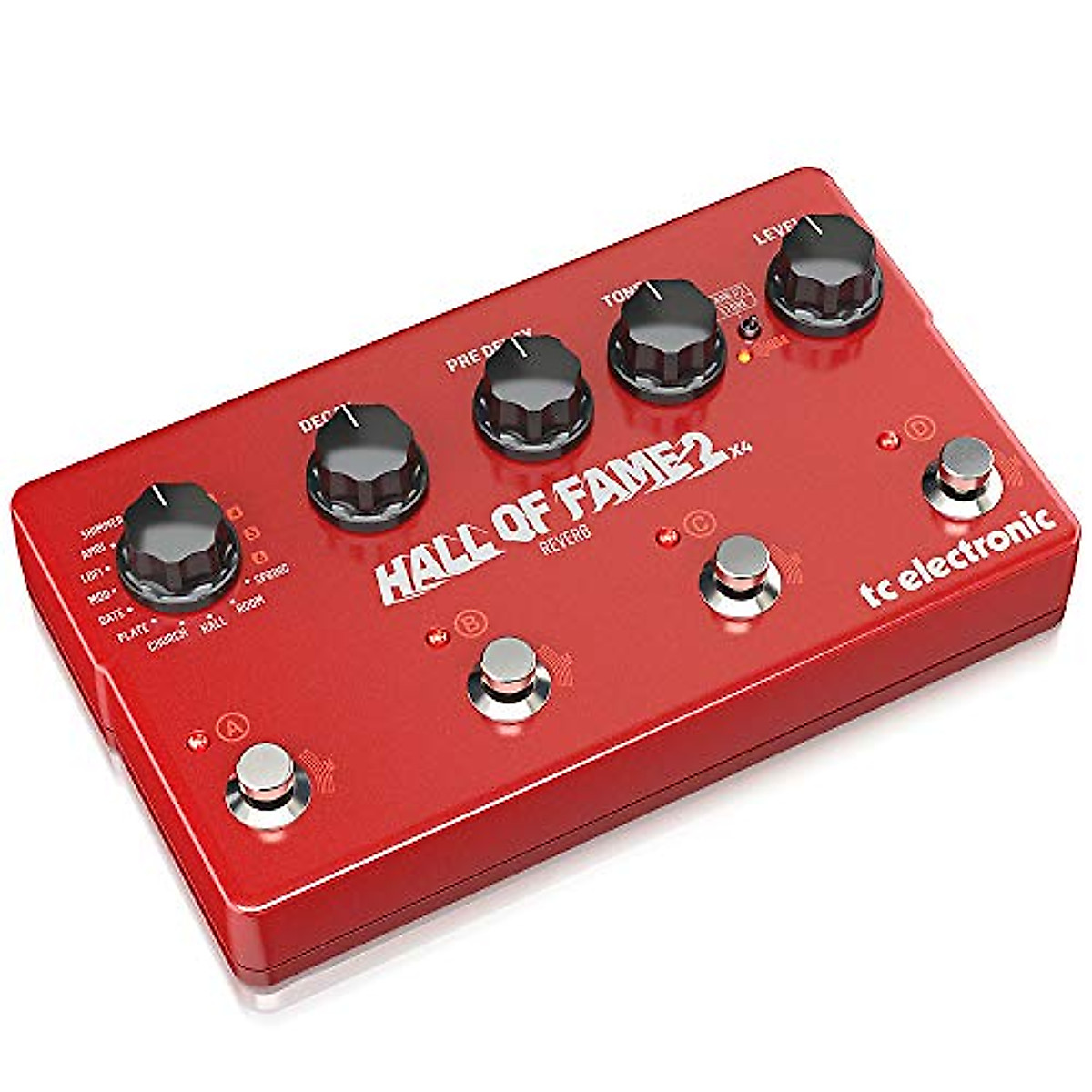 TC Electronic HALL OF FAME 2 X4 REVERB Acclaimed Reverb Pedal Expanded with 4 MASH Switches, Shimmer Reverb and 8 Reverb Presets