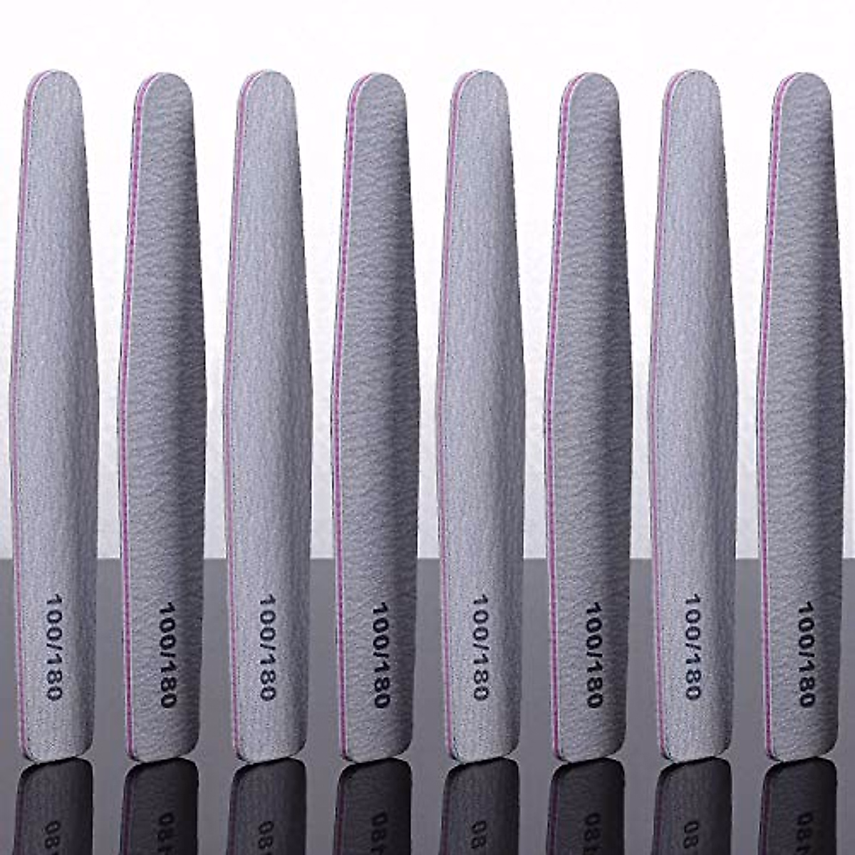 25 Pack Double Sided Emery Boards 100/180 Professional Nail File for Home and Salon Use