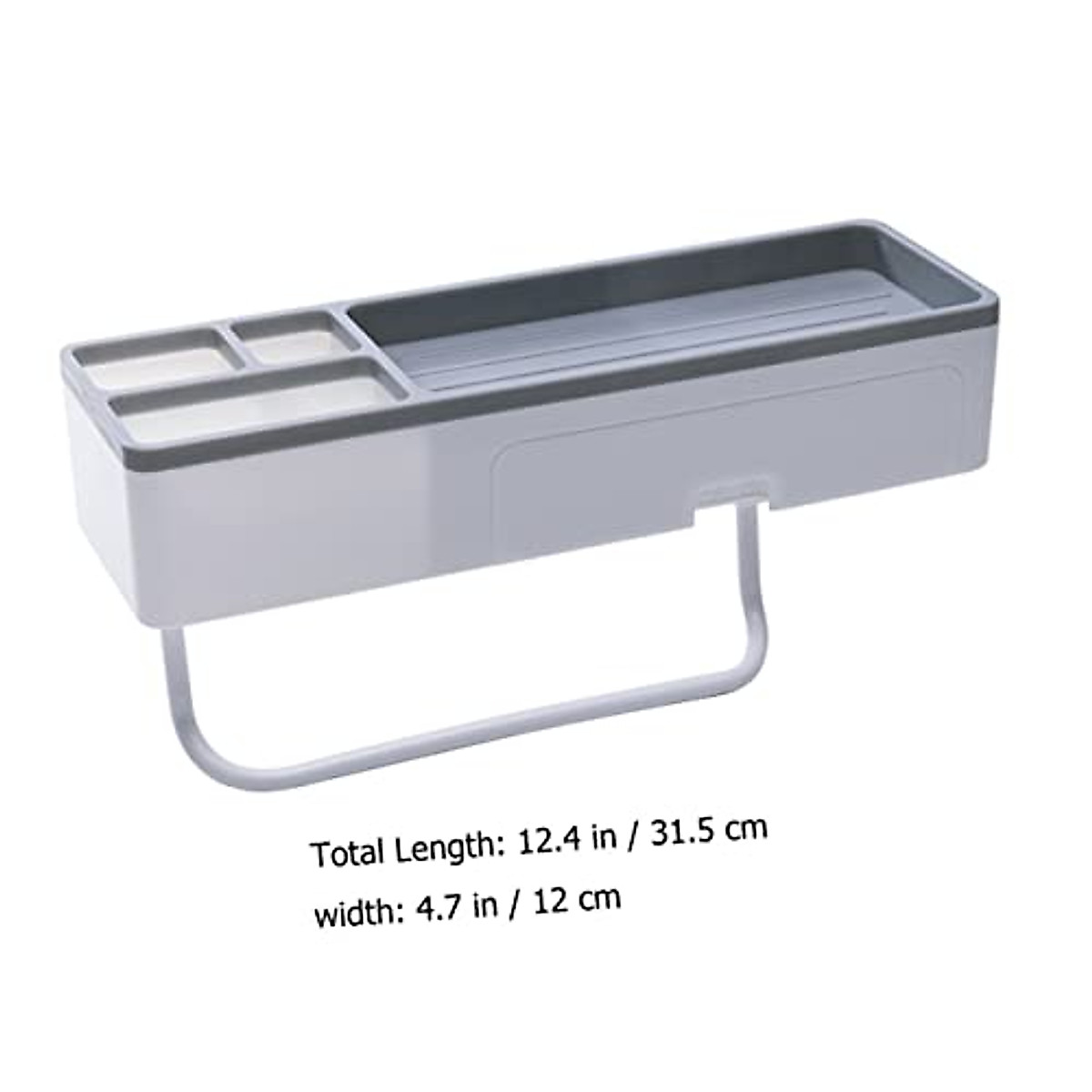 GATHINESS Shelves Bathroom Storage Rack Bathroom Wall Mounted Towel Hanger Adjustable Shelves Corner Shower Pot bar Rack Hand Towel bar Towel Rod Storage Basket Nail Free Shelf