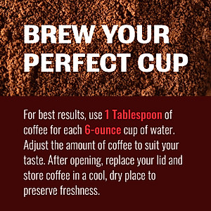 Hills Bros Donut Shop Ground Coffee, Dark Roast, 24 Oz. Can - Slightly Sweet, Smooth Coffee Taste