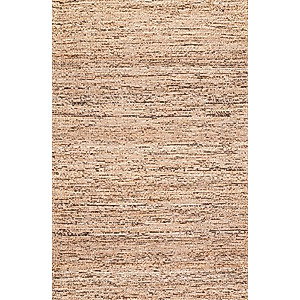 nuLOOM Emery Hand Woven Jute Area Rug, 5' x 8', Natural
