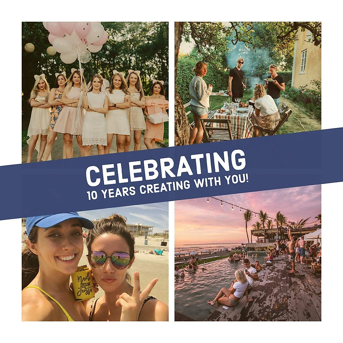 TahoeBay Slim Can Cooler Sleeves (12-Pack) Insulated Polyfoam, Scuba Knit Polyester Fabric Thermocoolers for 12oz Tall Skinny Beverage Cans - Blank Design, Ready for Printing (Blush)