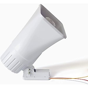 KLLsmDesign Alarm Dual Tone Wired Horn Siren with Bracket,130DB Loud Voice Warning System for Car Truck Home Doorbell Security Anti-Thief Indoor and Outdoor