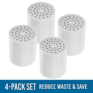 4 Pack 15 Stage Shower Filter Replacement Cartridge, Shower Filter For Hard Water, Universally Compatible With Any Similar Design, Shower Water Softener with High Output
