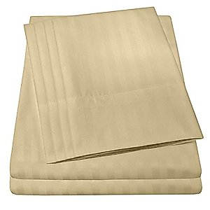Twin Size Bed Sheets - 4 Piece 1500 Supreme Collection Fine Brushed Microfiber Deep Pocket Twin Sheet Set Bedding - 1 EXTRA PILLOW CASES, GREAT VALUE, Twin, Dobby Sage