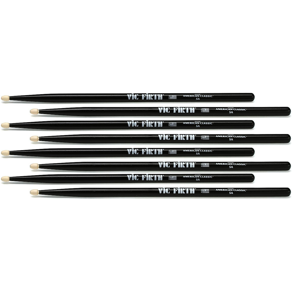Vic Firth Buy 3 Pairs of Black Drumsticks Get 1 Free 5A