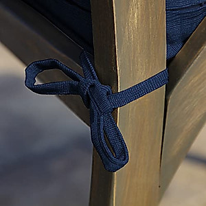 Arden Selections Modern Outdoor Seat Cushion 20 x 20, Sapphire Blue Leala