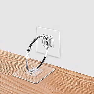 Adhesive Furniture Wall Anchors (10 Packs), Vinkqiado Anti Tip Furniture Safety Straps for Baby Proofing, Secure Bookcase Dresser Shelf Cabinet to Wall for Child