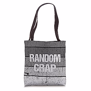 Funny Vintage Retro Shades Grey Stripe Random Crap Tote Bag