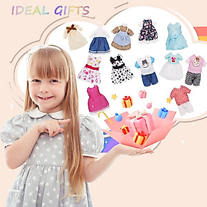20 Sets 6 inch Chelsea Doll Clothes Accessories 15 Dresses 5 Outfits for Kids Christmas Birthday Gifts