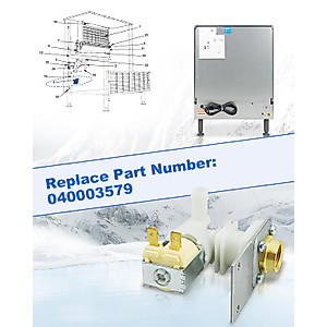 040003579 Water Inlet Valve Compatible with Manitowoc Ice Machine U0140 U0190 U0240 U0310, 115V/120V