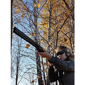 PROHEAR 016 Ear Protection Safety Earmuffs for Shooting, NRR 26dB Noise Reduction Slim Passive Hearing Protector with Low-Profile Earcups, Compact Foldable for Gun Range, Mowing (Patriot)