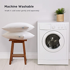 BEDSURE Pillows Queen Size Set of 2 - Queen Pillows 2 Pack Down Alternative Hotel Quality Bed Pillows for Sleeping Soft and Supportive Pillows for Side and Back Sleepers