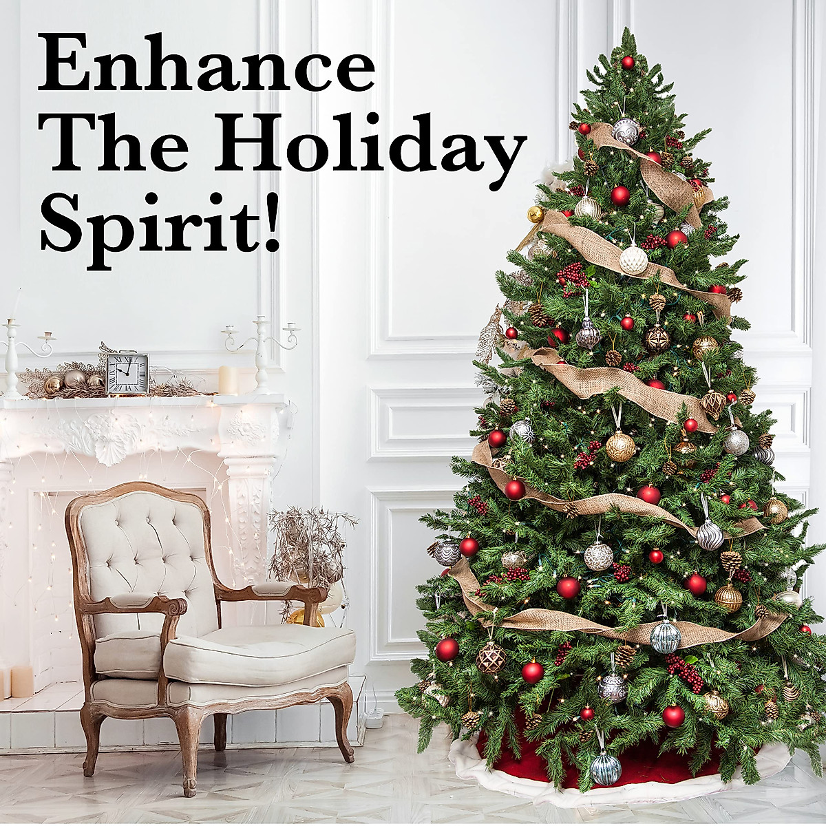 Burlap Ribbon 3 Inch Wide - Burlap Roll Fabric Ribbon, 10 Yard Burlap Ribbon for Crafts, Burlap Flower Wrap, Rustic Ribbon for Gifts, Holidays and Decorations