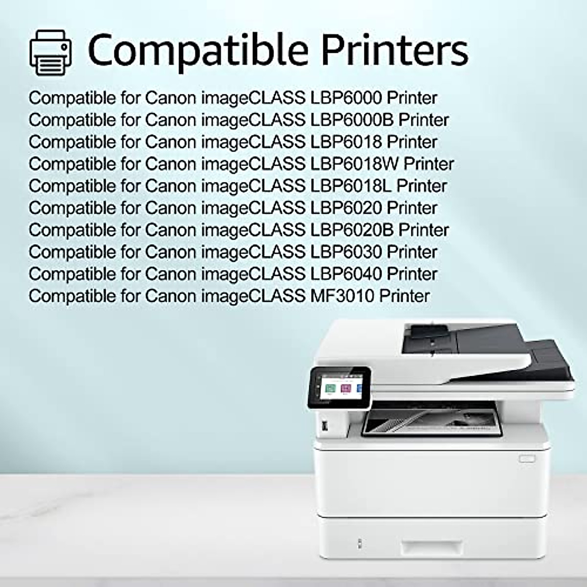 greencycle 10 Pack Compatible for Canon 125 3484B001AA Cartridge 125 CRG 125 C125 Black Toner Cartridge for ImageClass LBP6000 LBP6030w MF3010 Laser Printer