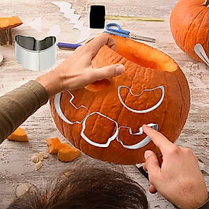 ZMCINER 23 PCS Pumpkin Carving Kit Heavy Duty Stainless Steel Pumpkin Carving Tools Simple & Safe Pumpkin Carving Kit for Kids & Adults