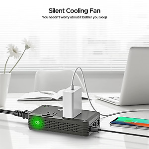 230w Voltage Converter 240V/220V to 120V/110V Key Power International Power Converter Travel Kit - Travel Adapter Use for USA Appliance Hair Straightener, Overseas in Europe, Australia, UK, Italy, etc