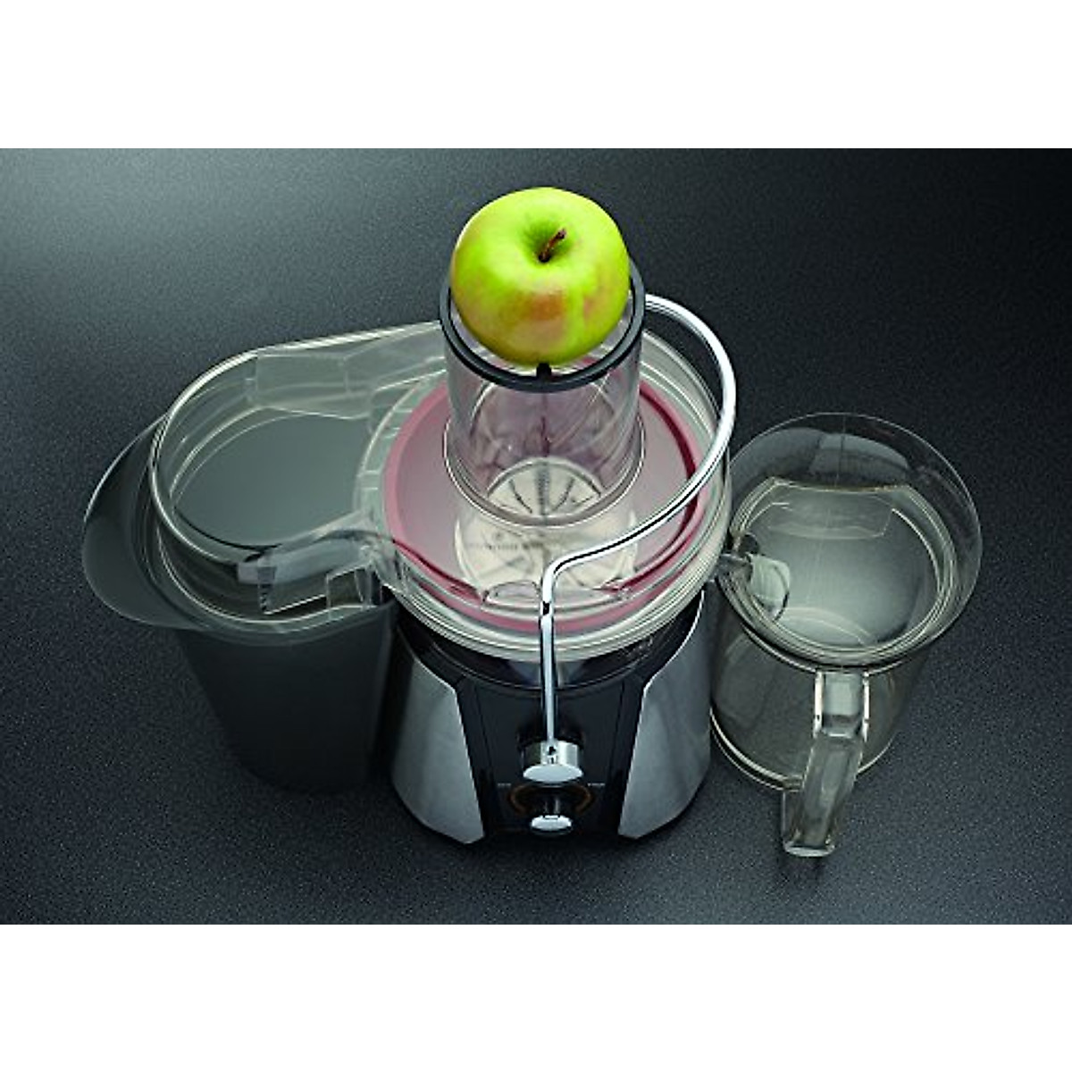 Oster JusSimple 2-Speed Easy Clean Juice Extractor with Extra-Wide Feed Chute, FPSTJE9010-000, 900W, Black/Silver