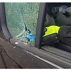 Resqme Pack of 2, The Original Emergency Keychain Car Escape Tool, 2-in-1 Seatbelt Cutter and Window Breaker, Made in USA, Safety Yellow