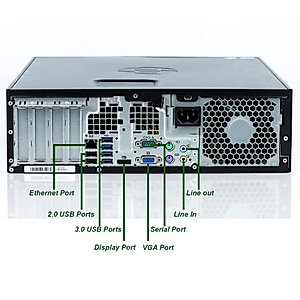 HP Elite 6300 Small Form Computer Desktop PC, Intel Core i5 3.2GHz Proccessor, 8GB Ram, 128GB M.2 SSD 1 TB HDD, WiFi & Bluetooth, Wireless Keyboard Mouse, 19 FHD Monitor, Windows 10 Pro (Renewed)