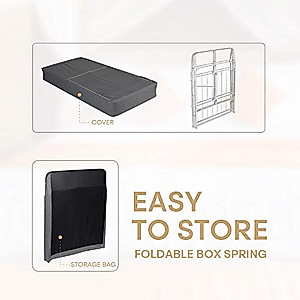 Rio Foldable 9inch Mattress Foundation Smart Twin XL Box Spring