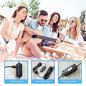 Lavalier Microphone,Professional Lapel Mic with Controller, Recording Wearable Microphone with Noise Reduction for Phone, Camera, Video, Interview, Vlogging