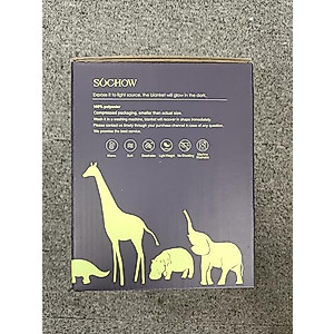 SOCHOW Butterfly Glow in The Dark Blanket for Daughters, Toys for 3-10 Year Old Birthday Presents, Soft Cozy Flannel Throw Blanket for Preteens Teens, Purple 50 x 60 Inches