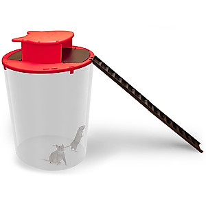 Double Flip & Double Slide get Double The Catch - Safe & Sanitary Kill or No Kill- Bucket Mouse Trap for 5 Gallon Bucket Lid - Mouse Trap Bucket Lid Mice Trap - Humane Rat Trap Bucket