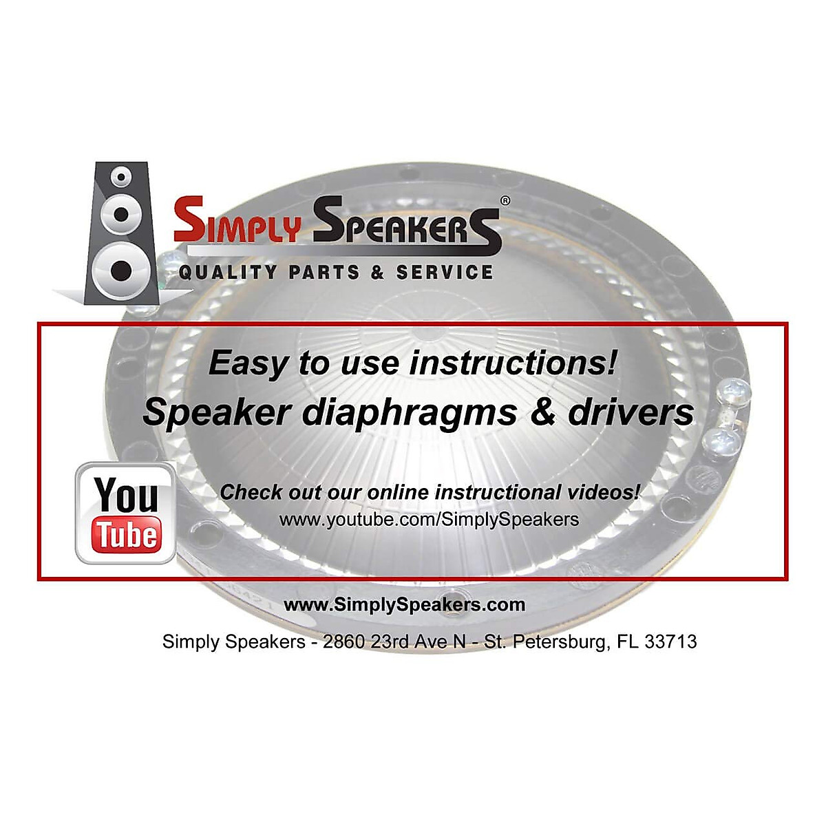 Jensen/Atlas/Leslie Speaker Diaphragm D-V21