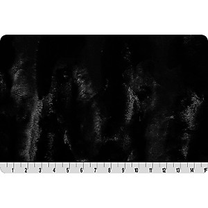 2 Yards (72"x80") of Black Mirage Luxe Cuddle Minky from Shannon Fabrics