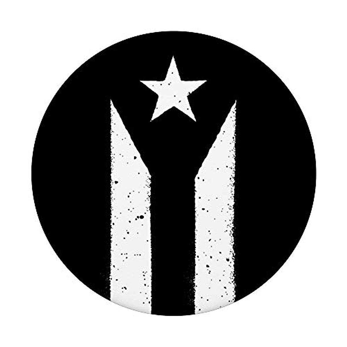 Black Puerto Rican Flag PopSockets PopGrip: Swappable Grip for Phones & Tablets