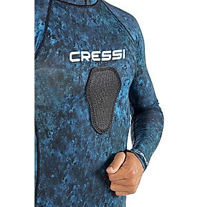 Cressi Hunter Rash Guard, camo blue, XL