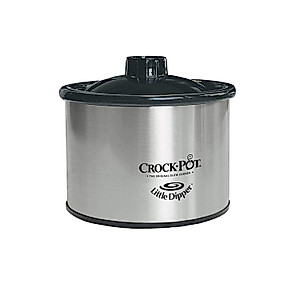 Crockpot Large 8 Quart Slow Cooker with Mini 16 Ounce Food Warmer, Stainless Steel