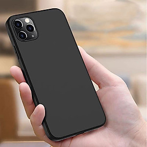 4 Pack Ikiiqii Cover for Gigaset GS5 Lite (6.30") case Shell Soft Silicone TPU Black Phone Protective Cases + 9H Hardness HD Tempered Glass Screen Protector Film Protection