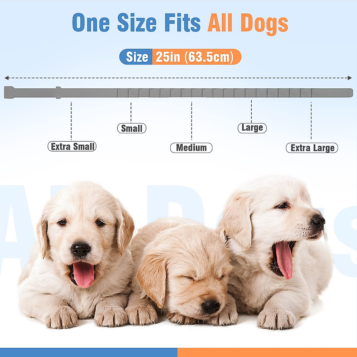 Calming Collar for Dogs 4 Packs Pheromone Collar 60 Days Use, Dog Anxiety Relief Separate Design Suitable for Various Small Medium Large Dog Relax Dog Calming Collar, Adjustable Size 25 Inches