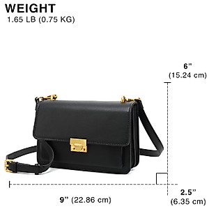 Scarleton Crossbody Bags for Women, Purses for Women, Lightweight Shoulder Bag, Casual Crossbody Bag, H207801 - Black