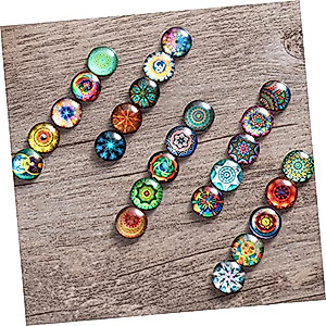 100 Pcs Gem Patch Jewelry Set Glass Vase Set Rhinestone Jewelry Set Loose Beads Glass Gemstone Patches Jewelry Making Supplies Halloween Jewelry Gems Patch Glass Cabochons Gem