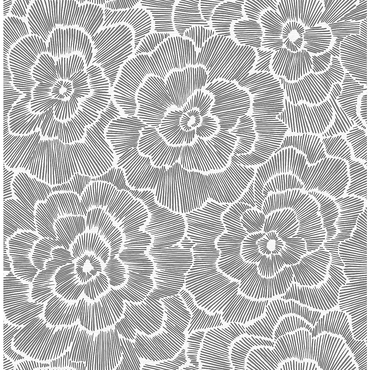 NuWallpaper NUS4047 Charcoal Saraya Peel & Stick Wallpaper, Grey