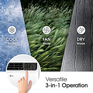 LG 14,000 BTU Dual Inverter Smart Wi-fi Enabled LW1522IVSM Window Air Conditioner, White