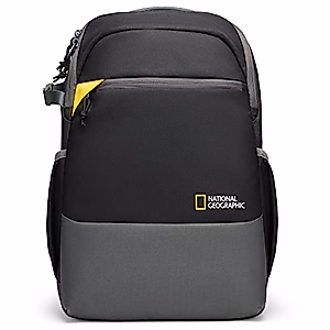 National Geographic Camera Backpack for DSLR or Mirrorless with Lenses, Laptop Compartment, Ultra-Lightweight, Adjustable Padded Divider System, Tripod Attachment, NG E1 5168, Black [Amazon Exclusive]